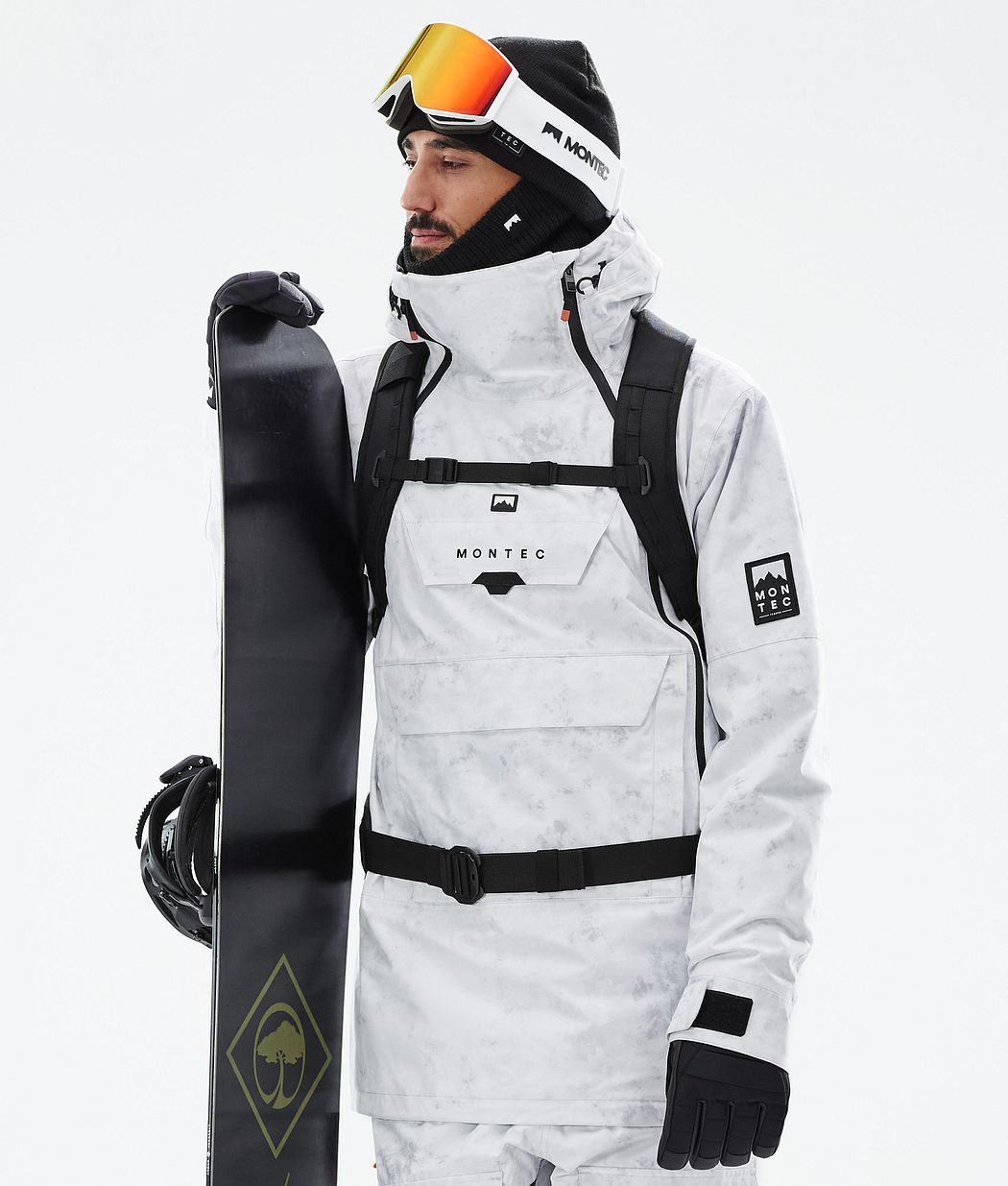 Montec Doom Snowboard Jacket Men White Tiedye | Ridestore.com