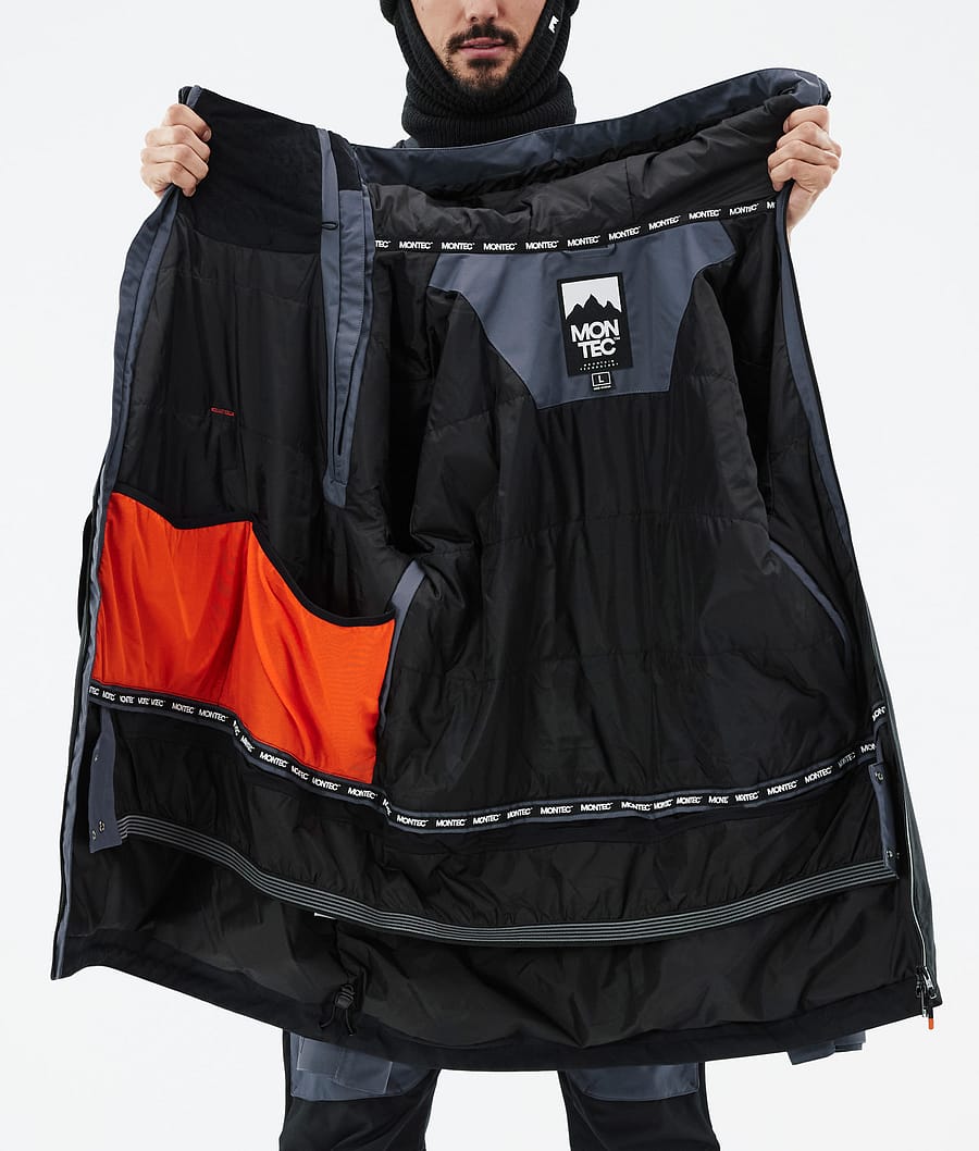 Montec Doom Men's Ski Jacket Metal Blue/Black | Ridestore.com