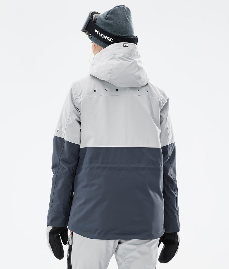 Montec Dune W Snowboard Jacket Women Light Grey/Black/Metal Blue ...