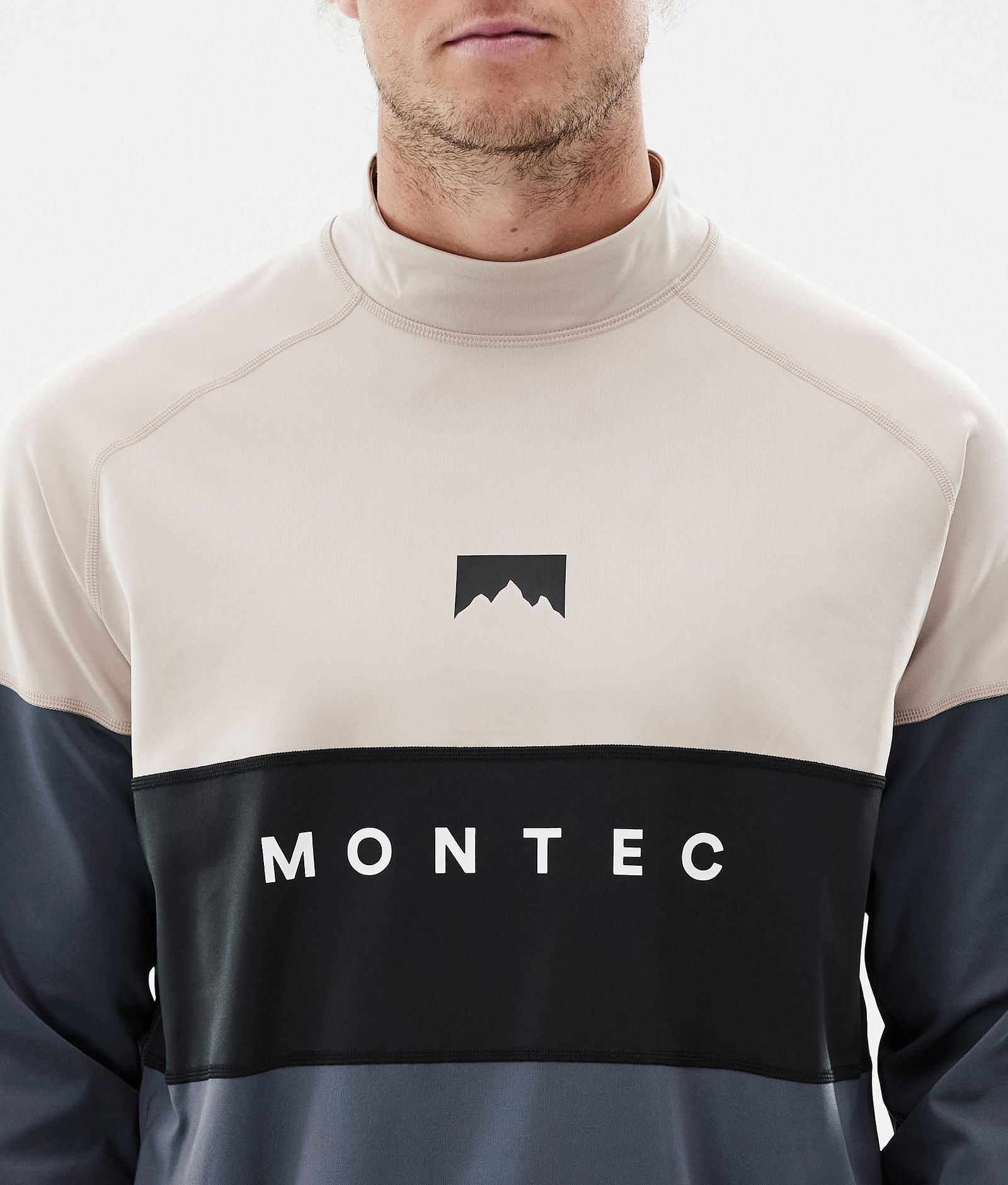 Montec Alpha Base Layer Top Men Sand/Black/Metal Blue | Ridestore.com