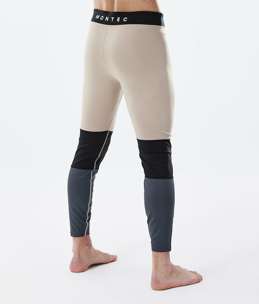 Montec Alpha Base Layer Pant Men Sand/Black/Metal Blue | Ridestore.com