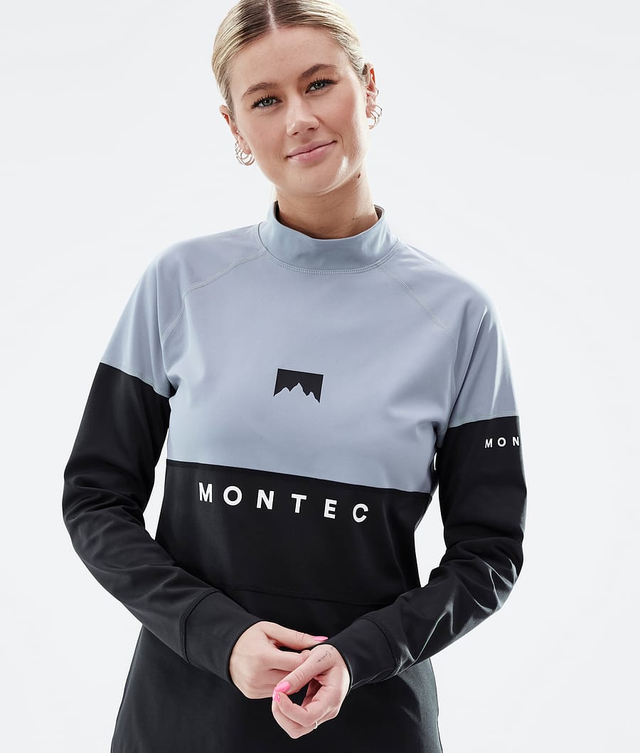 Montec Alpha W Base Layer Top Women Soft Blue/Black | Ridestore UK