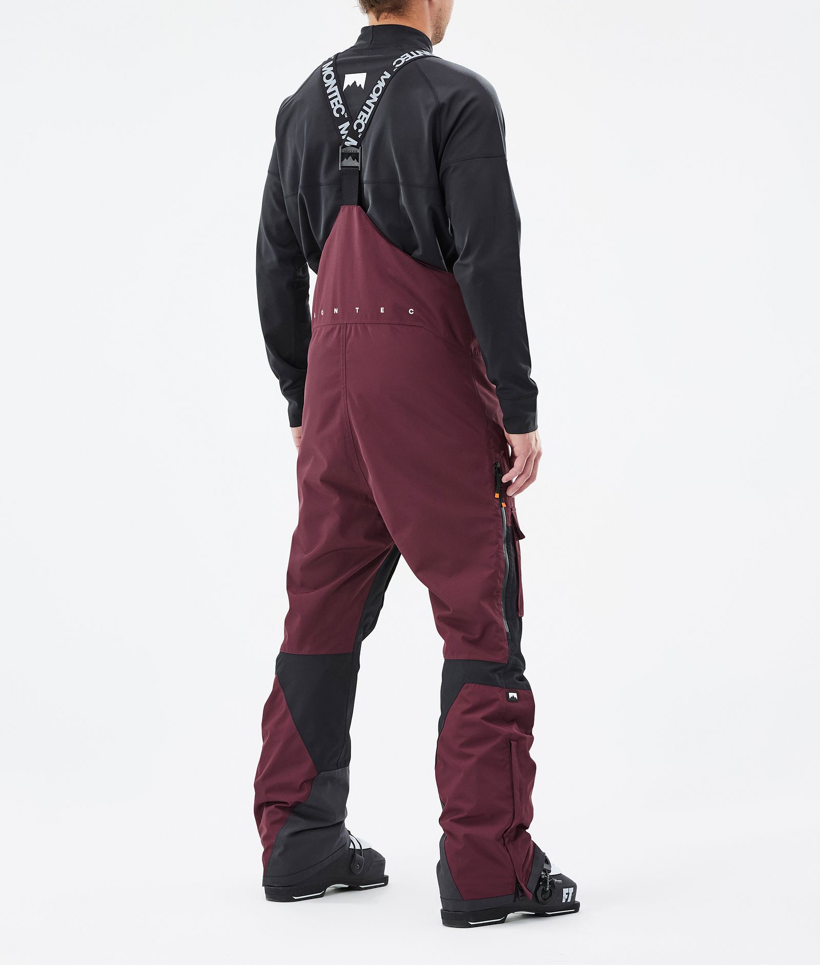 Montec Fawk Ski Pants Men Burgundy/Black | Ridestore.com