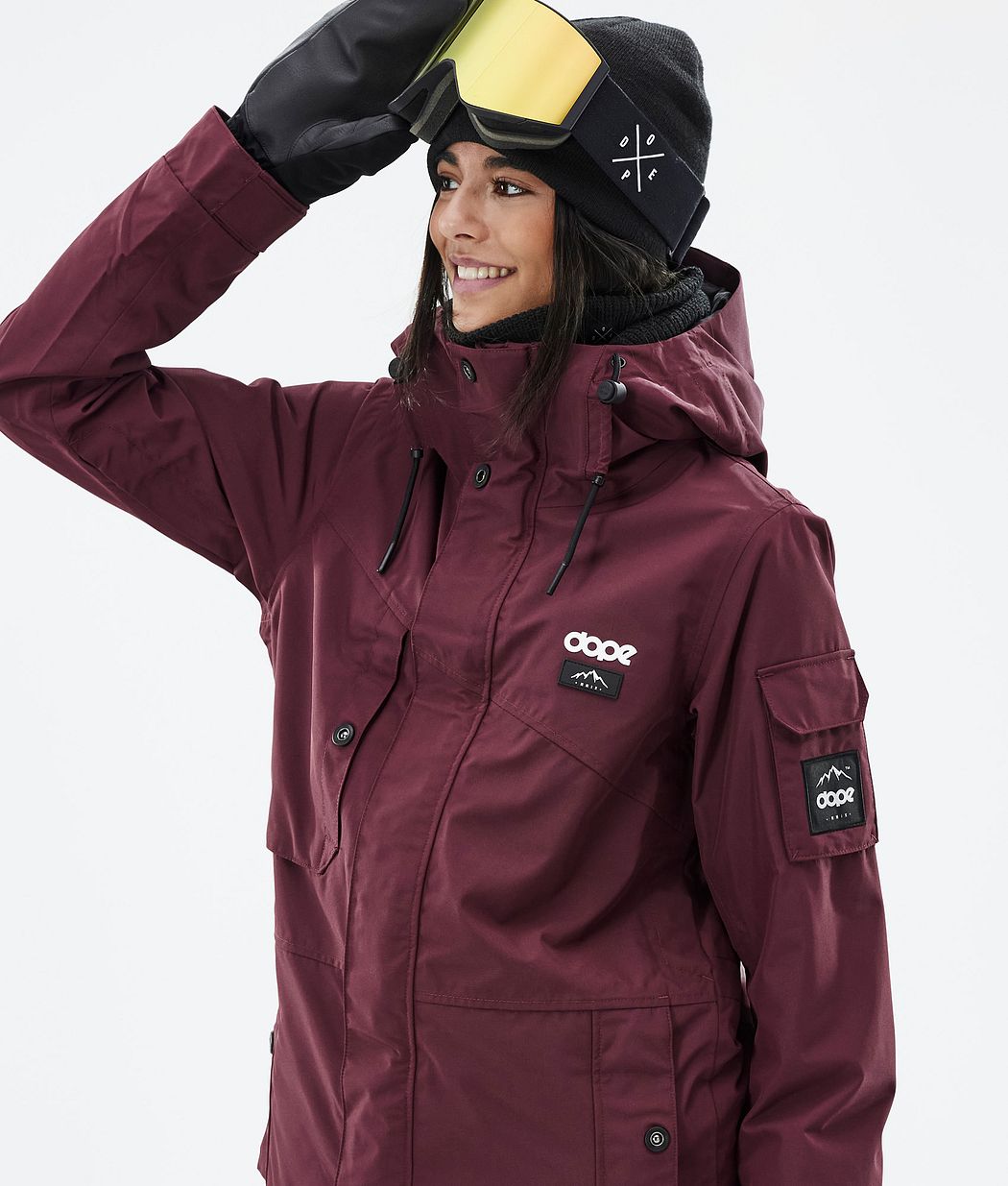 Dope Adept W Skijacke Damen Don Burgundy - Bordeaux | Ridestore CH