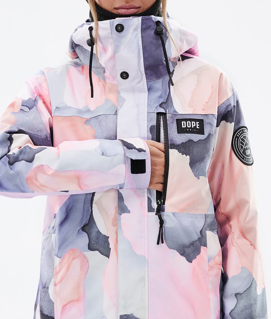 Dope Blizzard W Full Zip Kurtka Snowboardowa Kobiety Blot Peach ...