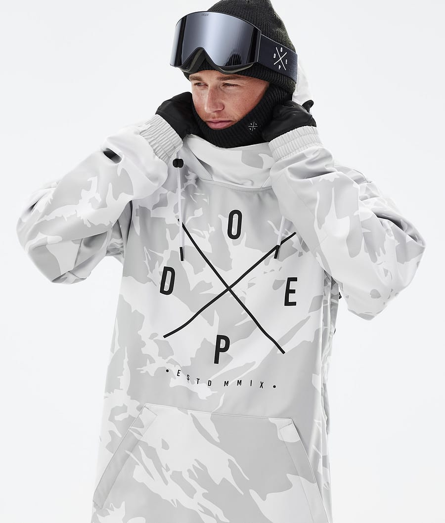 Dope Yeti Snowboard Jacket Men 2X-Up Grey Camo | Ridestore.com