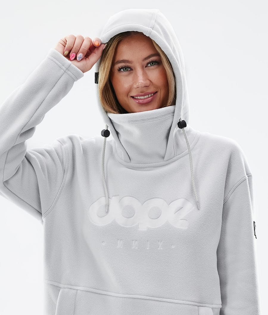 Dope Cozy II W Fleece Hoodie Dames Light Grey - Grijs | Ridestore.com