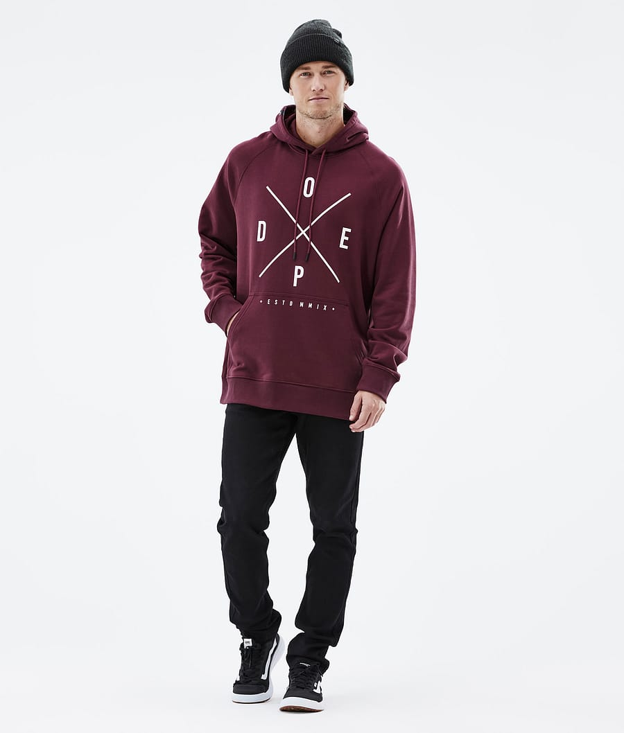 Dope Common Hoodie Men 2X-Up Burgundy | Ridestore.com