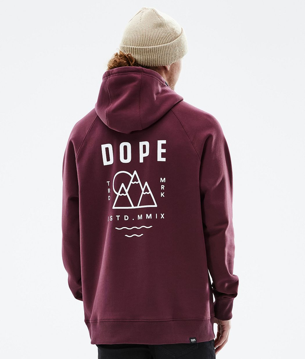 Dope Common Hoodie Men Summit Burgundy | Ridestore UK