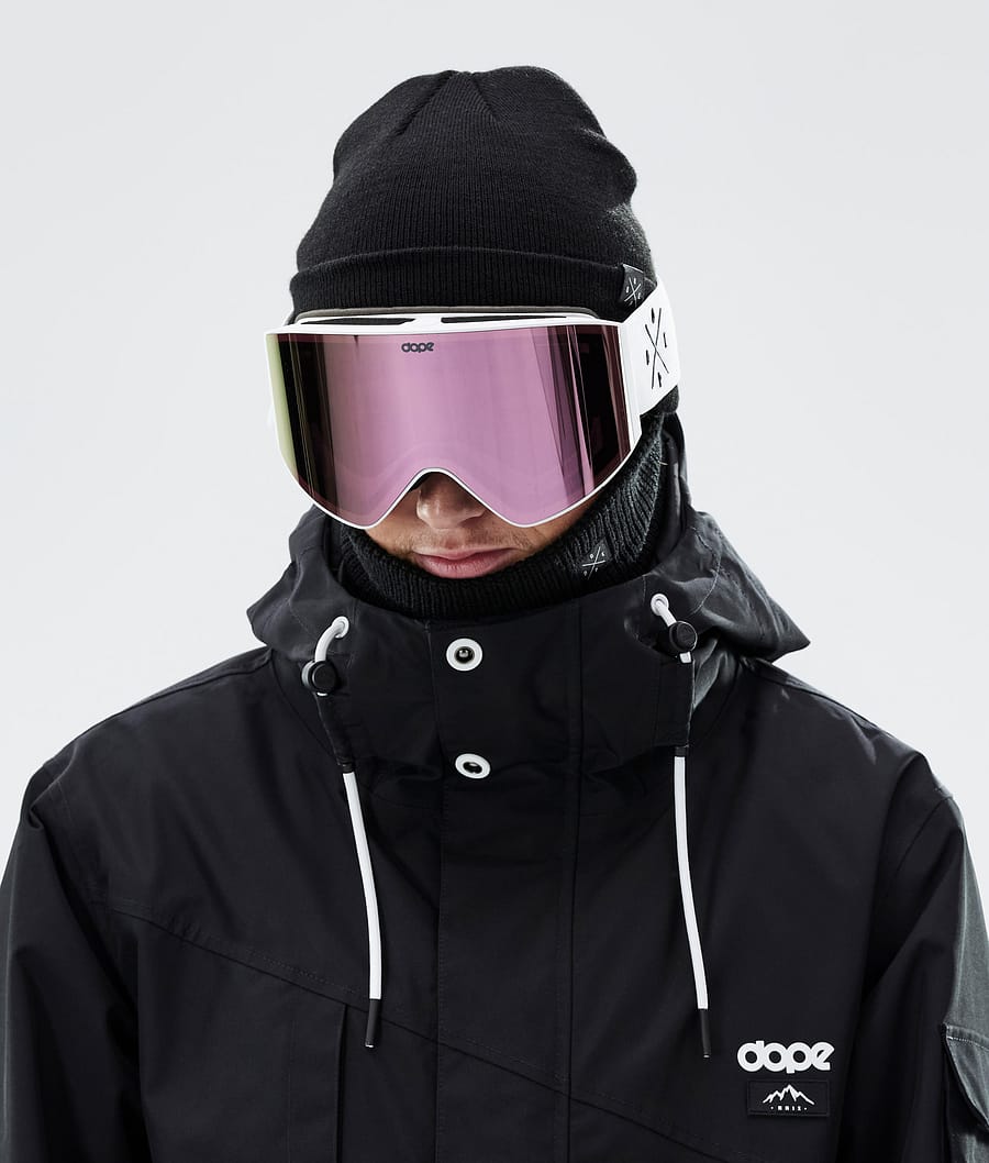 Dope Sight Skibril Heren White W/White Champagne Mirror - Wit ...