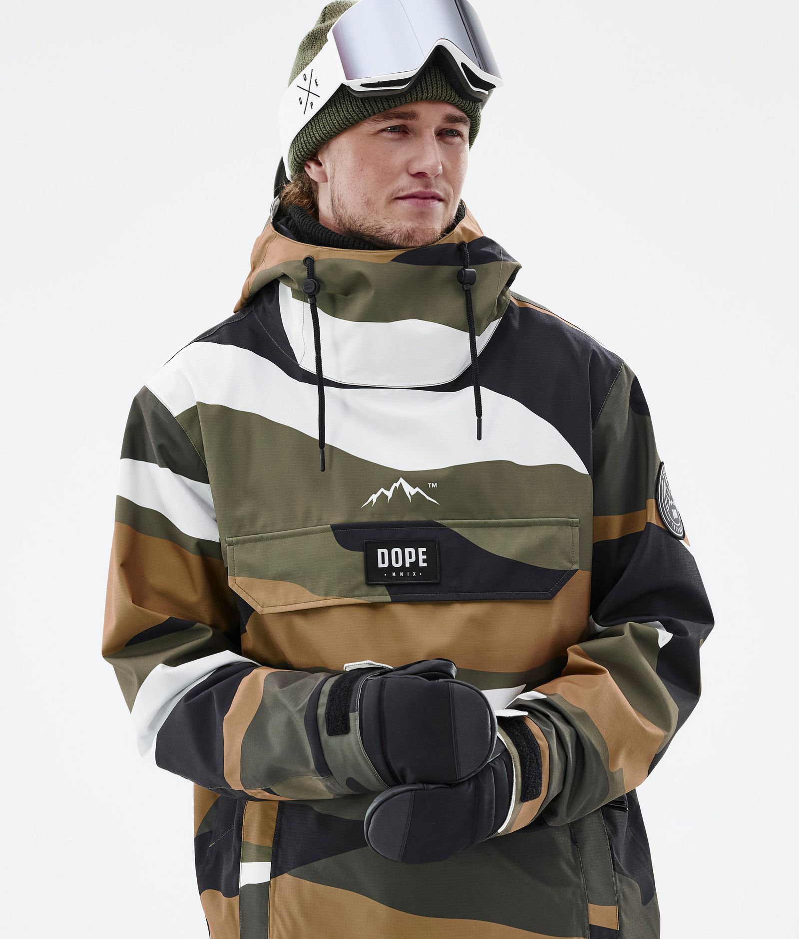 Dope Blizzard 2022 Skijakke Herre Shards Gold Olive - Grøn | Ridestore.com