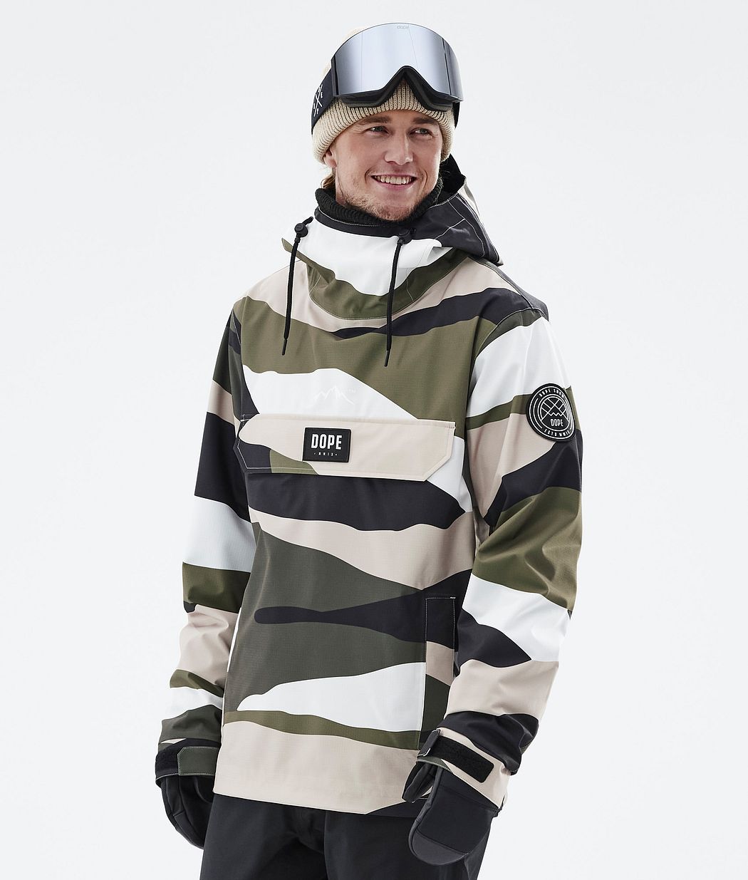 Dope Blizzard Snowboard Jacket Men Shards Sand Olive | Ridestore.com
