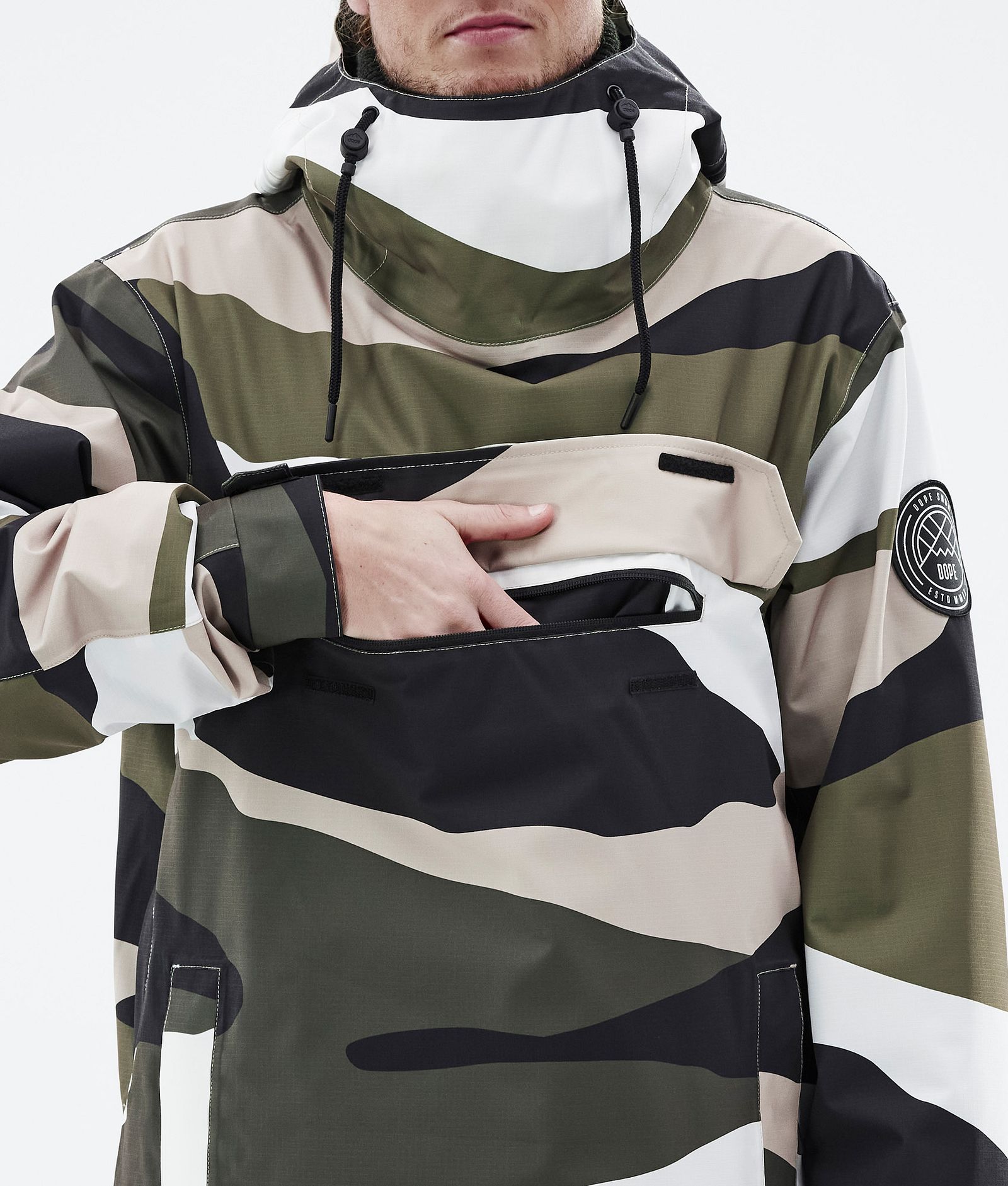 Dope Blizzard 2022 Snowboard Jacket Men Shards Sand Olive | Ridestore.com