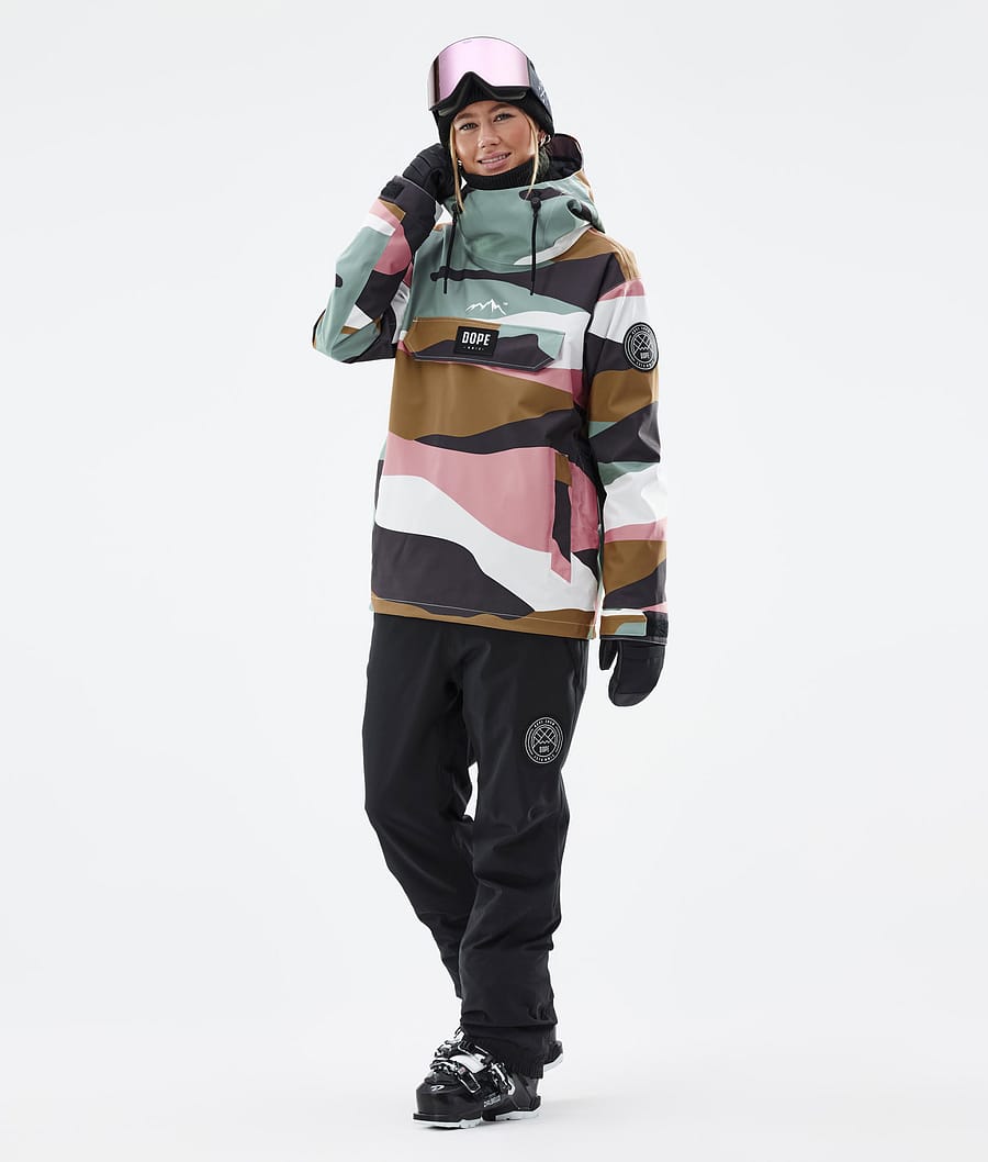 Dope Blizzard W Ski Jacket Women Shards Gold Muted Pink | Ridestore.com