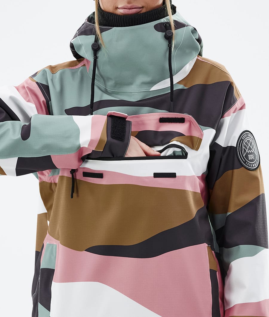 Dope Blizzard W Ski Jacket Women Shards Gold Muted Pink | Ridestore.com