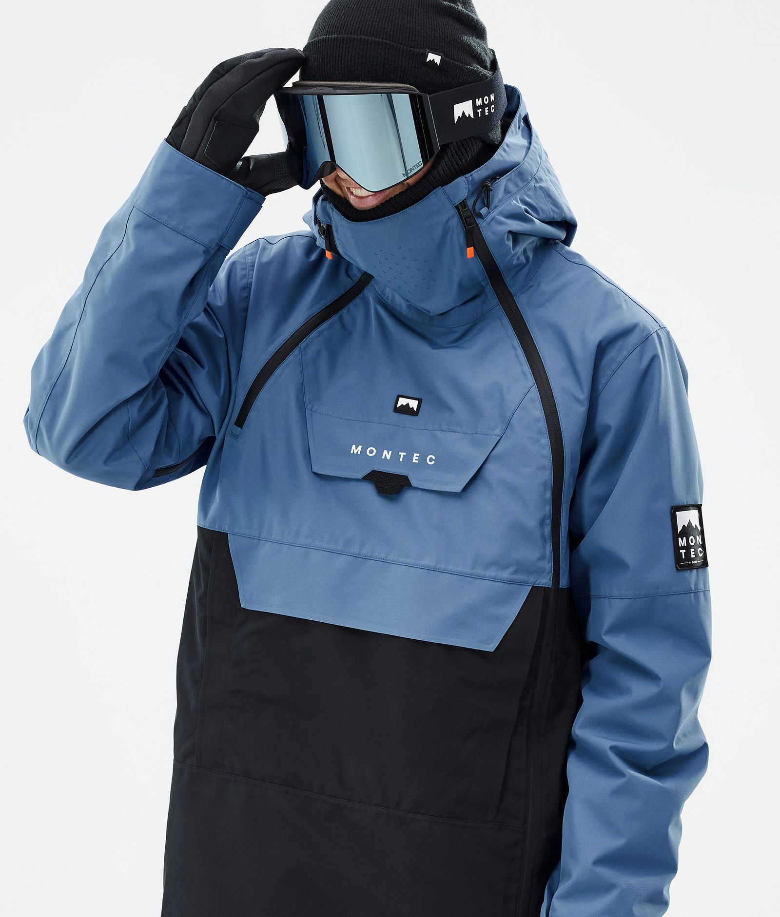 Montec Doom Snowboard Jacket Men Blue Steel/Black | Ridestore UK