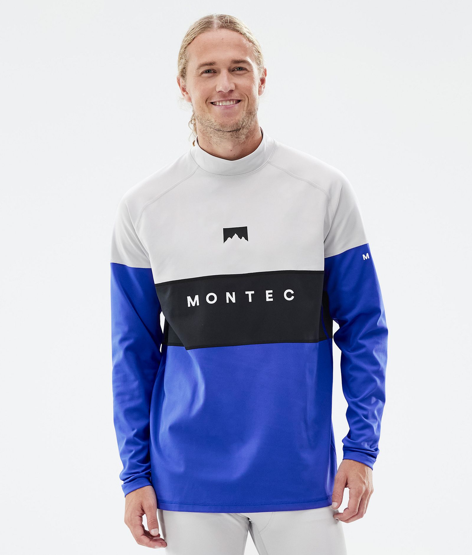 Montec Alpha Base Layer Top Men Light Grey/Black/Cobalt Blue ...